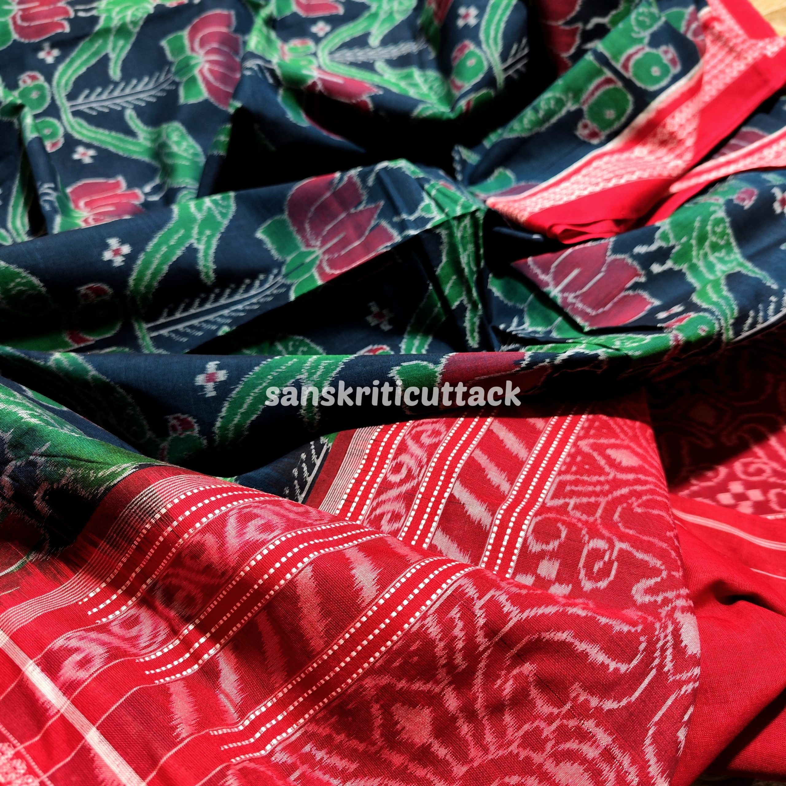 Contemporary Ikat Handloom Saree For That Elegant Look - Sanskriti Cuttack